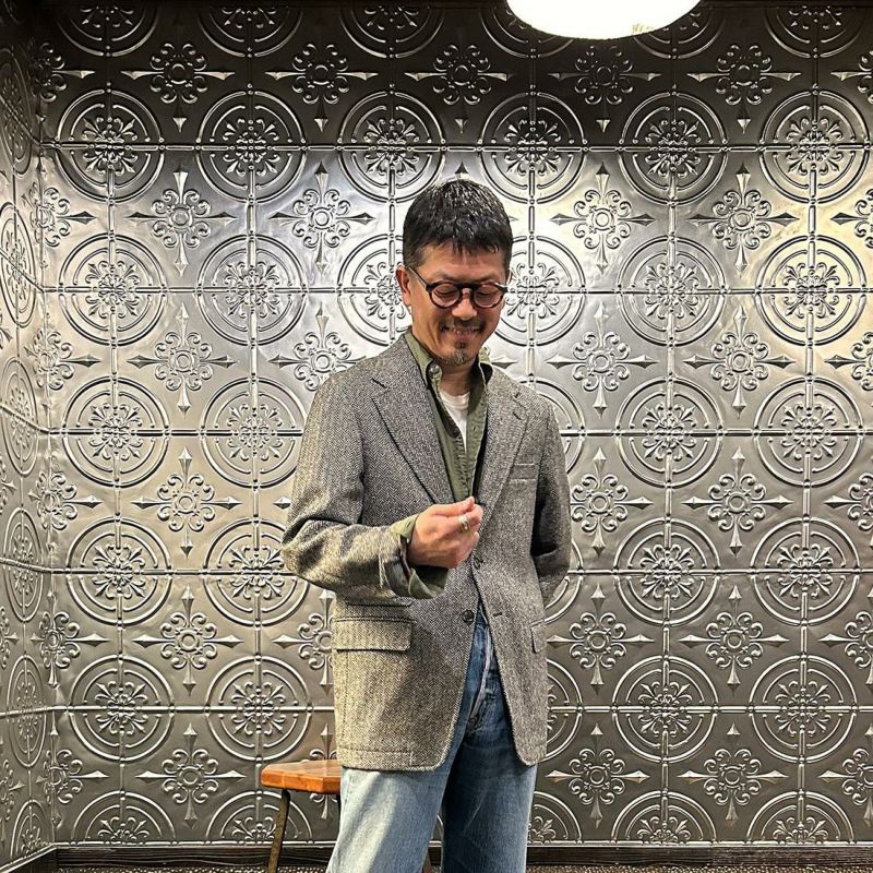D.C.WHITE (ディーシーホワイト) ヘリンボーン テーラード D.C.WHITE (ディーシーホワイト) ヘリンボーン テーラード